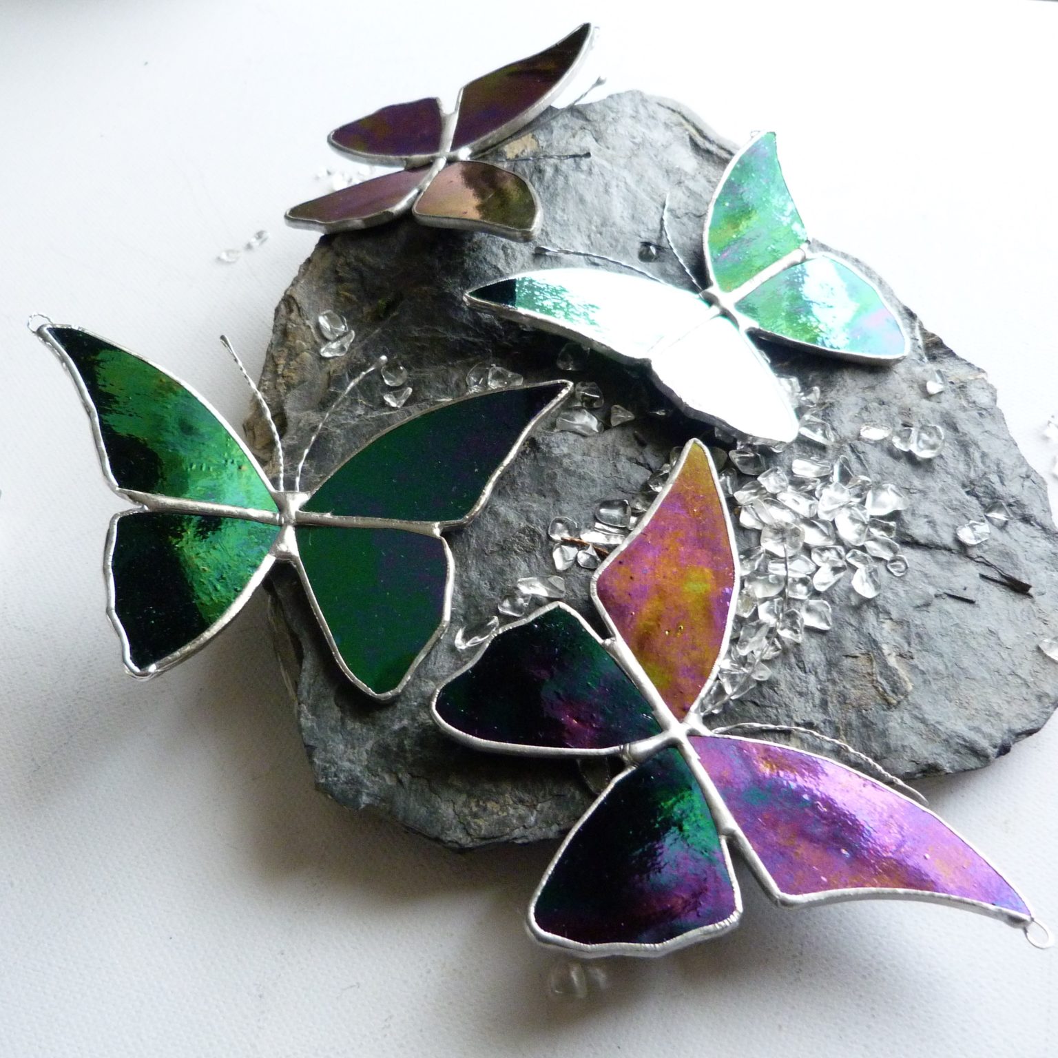 M 2 0003 MOTYL WITRAŻ TIFFANY IRYZACJA